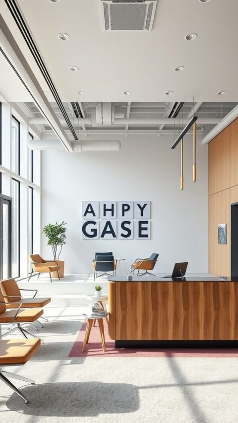 23 Creative Office Design Layout Ideas Featuring Reception Desks ...