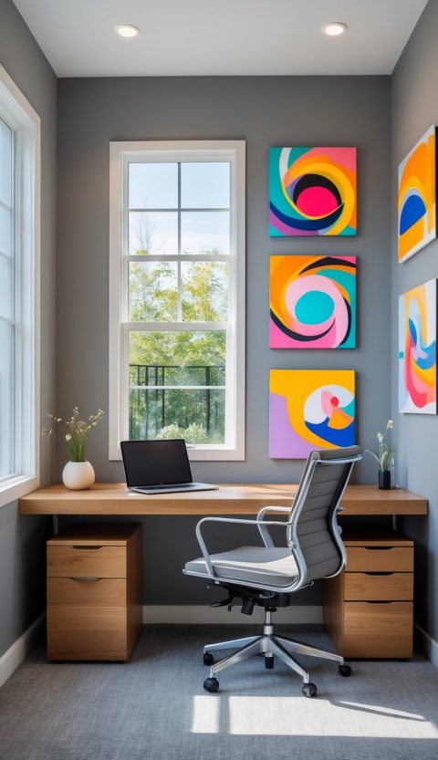 24 Home Office Grey Walls Ideas That Will Instantly Boost Your ...